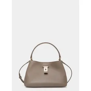 Bally Lock Me Minibag In Grained Leather - Brown