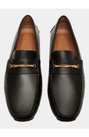 Bally Pilot Driver In Calf Leather With Calf Leather Lining