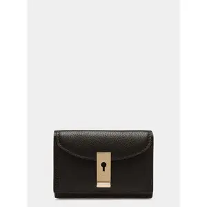 Bally Lock Me Wallet In Leather - Black