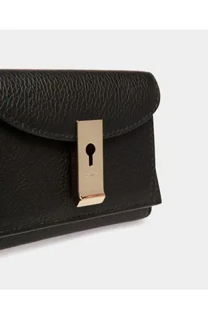 Bally Lock Me Wallet In Leather - Black
