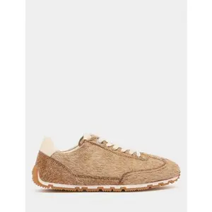 Bally Quarry Sneaker In Bone Pony Hair - White
