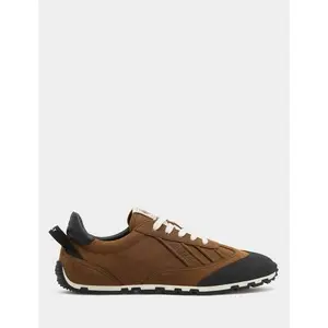 Bally Quarry Sneaker In Leather - Brown