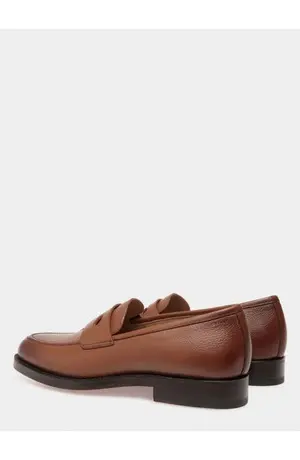 Bally Schoenen Loafer In Embossed Leather