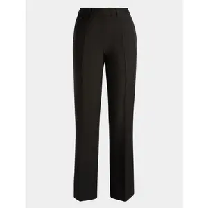 Bally Tailored Straight Leg Pants In Mohair Wool Mix - Black