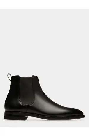 Bally Scribe Novo Booties In Calf Leather - Black