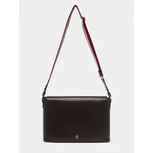 Bally Ray Messenger Bag In Bovine Leather - Brown