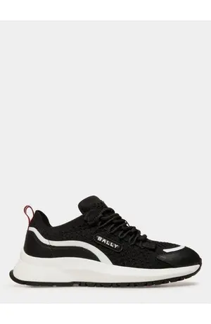 Bally Outline Knit Sneakers - Black