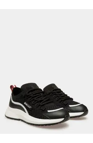 Bally Outline Knit Sneakers - Black