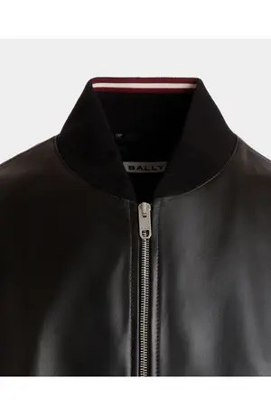 Bally Bomber In Leather