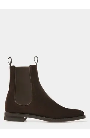 Bally Scribe Booties In Suede - Ebano 21