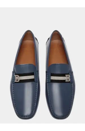Bally Sheep Leather Driver - Blue