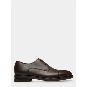 Bally Scribe Un Derby In Deer Leather - Ebano 21