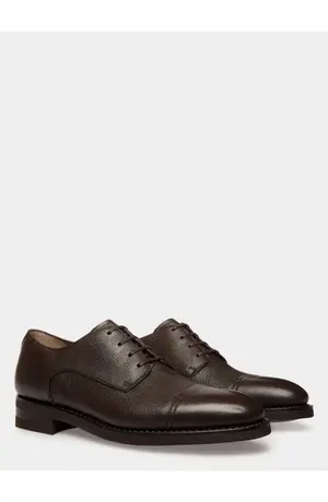 Bally Scribe Un Derby In Deer Leather - Ebano 21