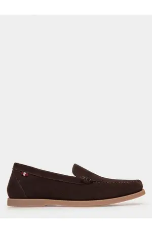 Bally Nelson Loafer In Calf Suede - Ebano 21