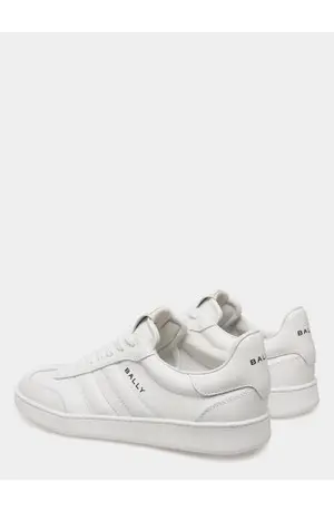 Bally Retro Crest Leather Sneaker - White