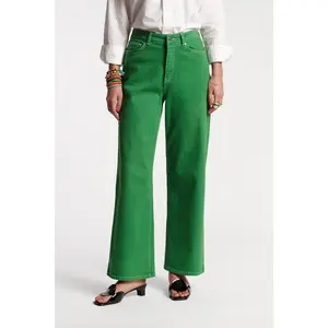 FRANCES VALENTINE Ace Wide Leg Jean - Treetop