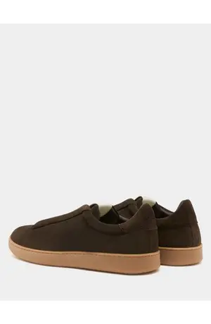 Bally Retro Crest Sneaker In Suede - Ebony 50