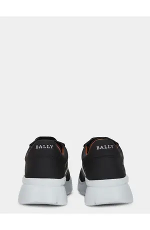 Bally Sneaker In Rubber-coated Leather - Black