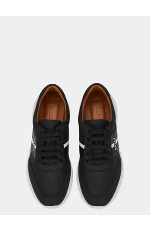 Bally Sneaker In Rubber-coated Leather - Black