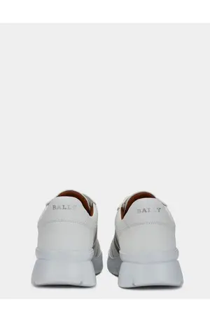 Bally Sneaker In Rubber-coated Leather - White