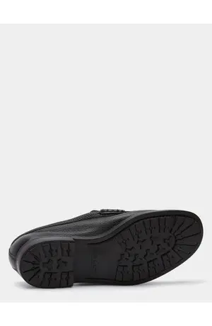 Bally Grained Leather Moccasin