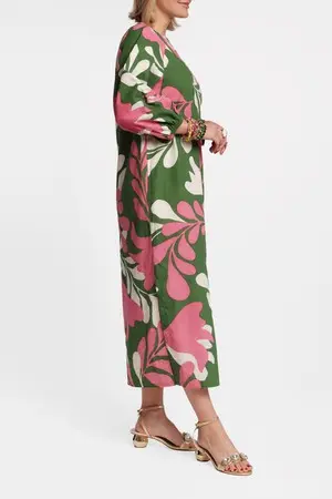 FRANCES VALENTINE Minnow Maxi Dress Mid-century Palm