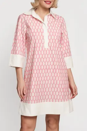 FRANCES VALENTINE Tracey Mini Dress Loop - Pink/oyster