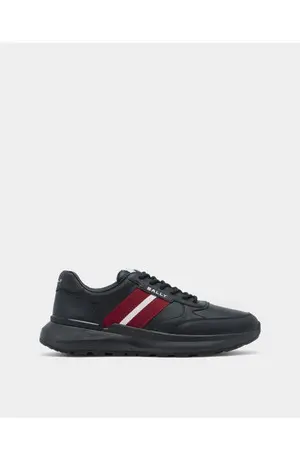 Bally Sylen Sneaker In Calf Leather - Black
