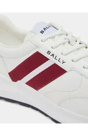 Bally Sylen Sneaker In Calf Leather - White