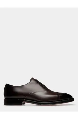 Bally Scribe Oxford In Leather - Ebano 21