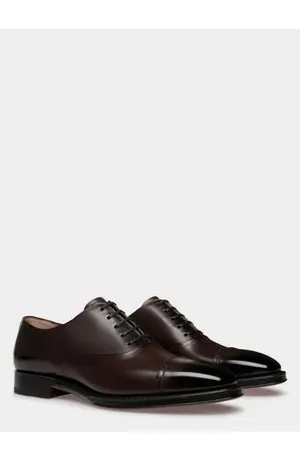 Bally Scribe Leather Oxfords - Ebano 21