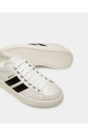 Bally Tennis Sneaker In Buffalo Leather