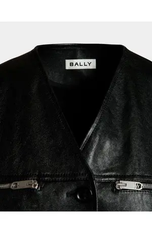 Bally Vest In Leather