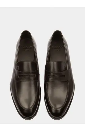 Bally Webb Leather Loafers In Leather