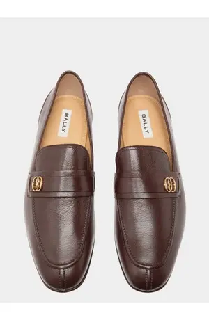 Bally Suisse Loafer In Grained Goat Leather