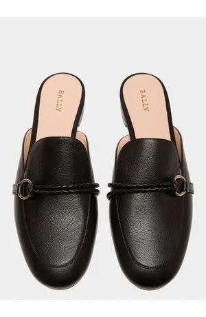 Bally Slipper In Grained Leather