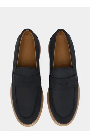 Bally Webbing Loafer In Nubuck