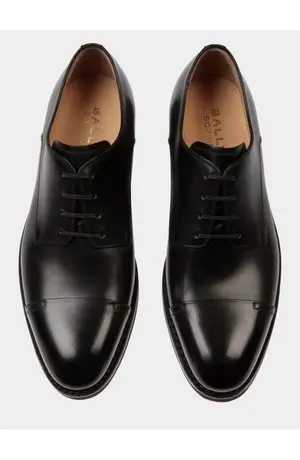 Bally Scribe Un Derby In Plain Calf Leather