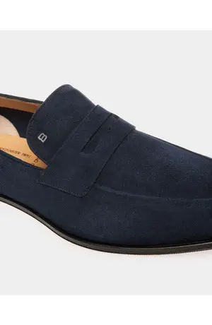 Bally Westminster Loafer In Suede Leather - Blue