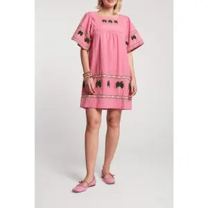 FRANCES VALENTINE Picnic Mini Dress - Pink/multi