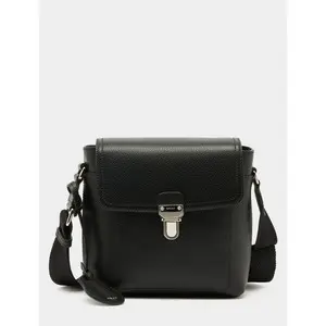 Bally Capitol Crossbody Bag In Bovine Leather - Black+palladio