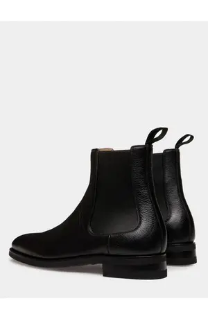 Bally Scribe Un Leather Bootie - Black