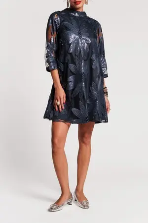 FRANCES VALENTINE Diplomat Mini Dress - Navy