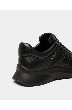 Bally Outline Leather Sneakers - Black/black