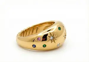 GEMINI JEWELRY Star Accent Statement Ring