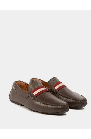 Bally Leather Driver Loafers - Brown