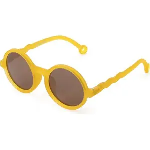 OLIVIO Youth Round Sunglasses Citrus Yellow