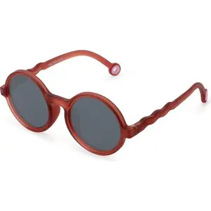 OLIVIO Youth Round Frame Sunglasses - Sardine Coral