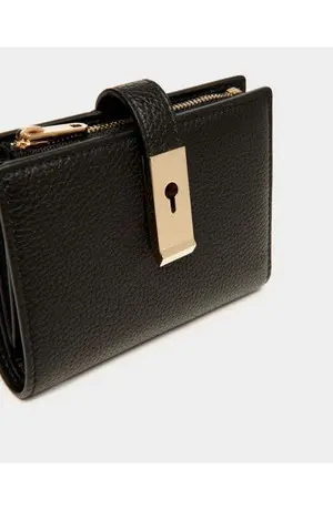 Bally Lock Me Wallet In Grained Leather