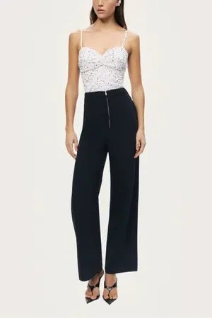 NOCTURNE High-waist Wide-leg Pants